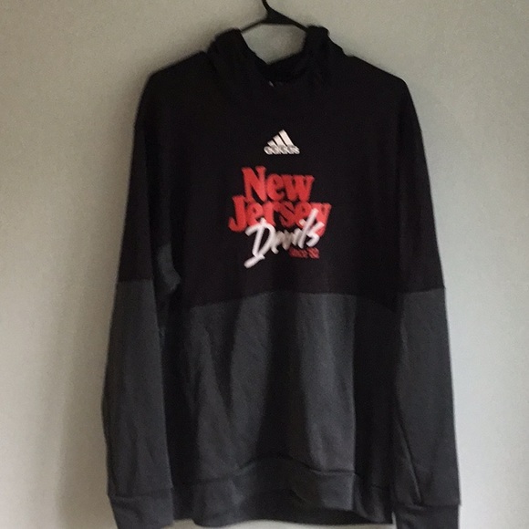 adidas | Shirts | Adidas New A Jersey Devils Hoodie | Poshmark